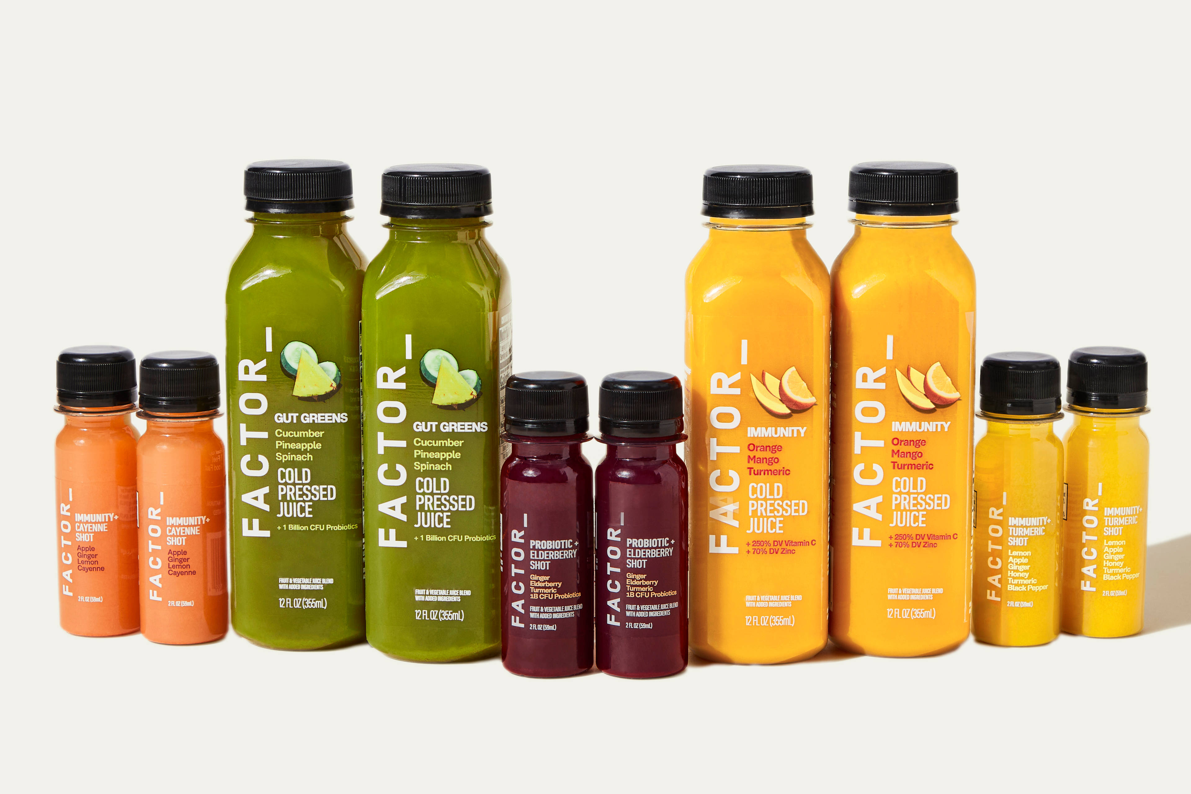 Immunity & Gut Greens Juice + Immunity & Probiotic Wellness Shot ...