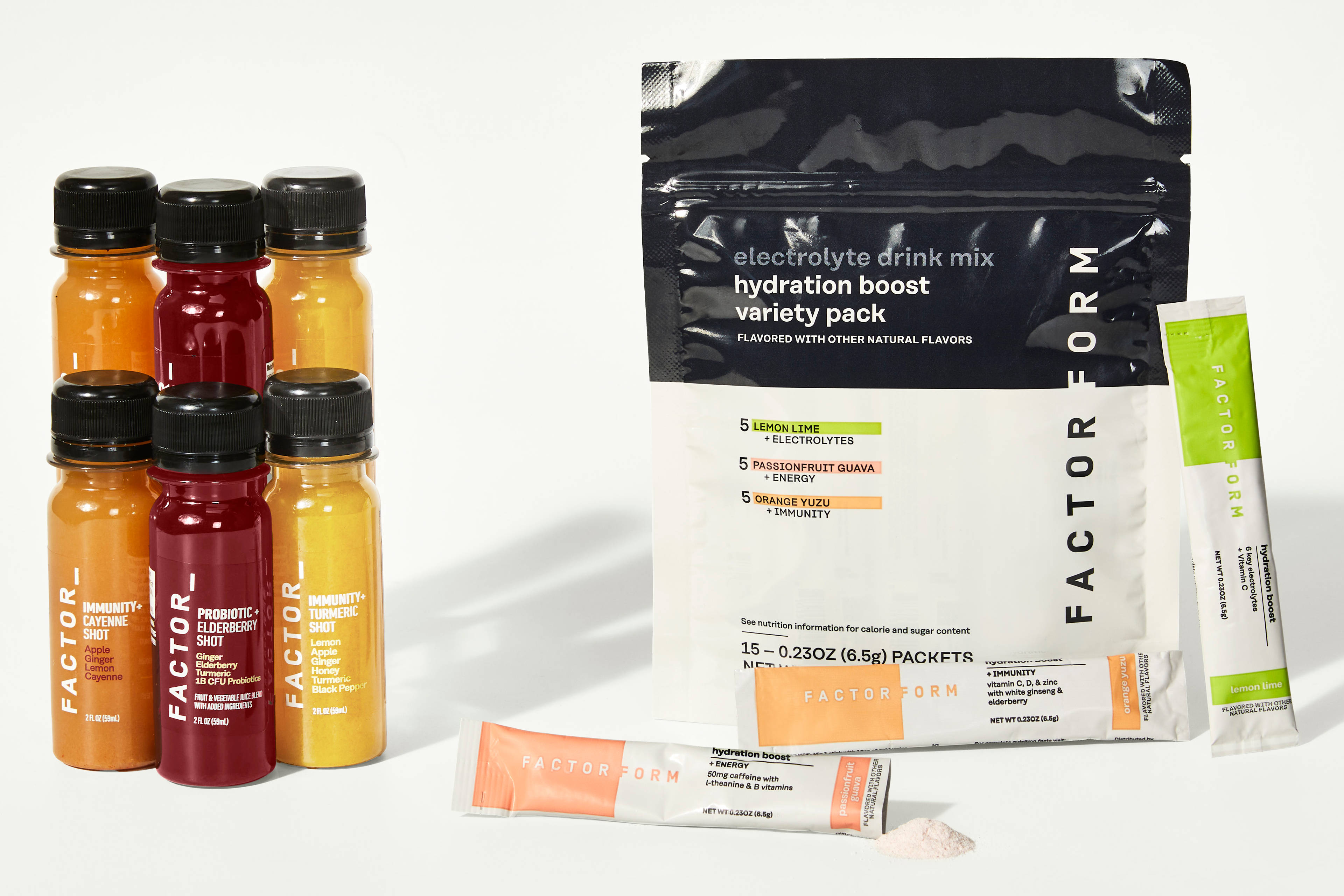 Factor Form Hydration Boost Variety Pack & Immunity & Probiotic Variety ...