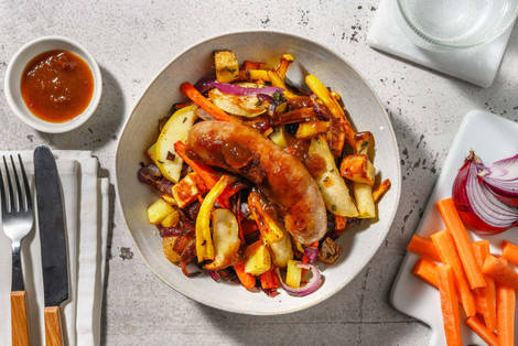 Aiguillettes de poulet en sauce sucrée et riz à l’ail · Base de données ...