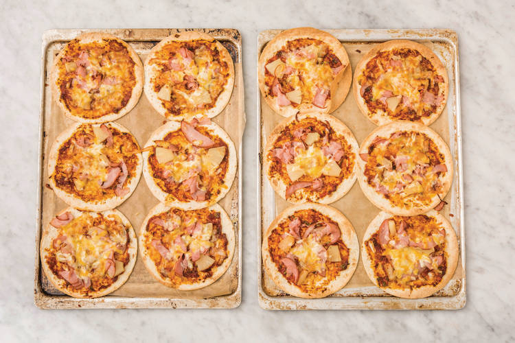 Hawaiian Pizzettes with Fries Recipe | HelloFresh