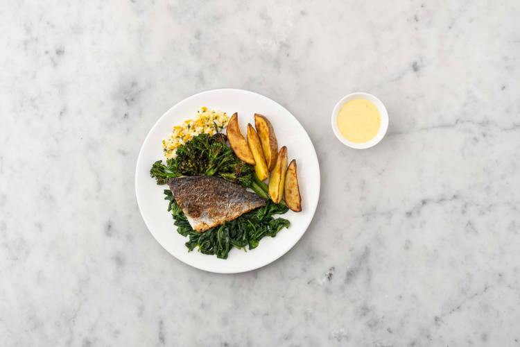 Doradefilet met hollandaisesaus en broccolini Recept | HelloFresh