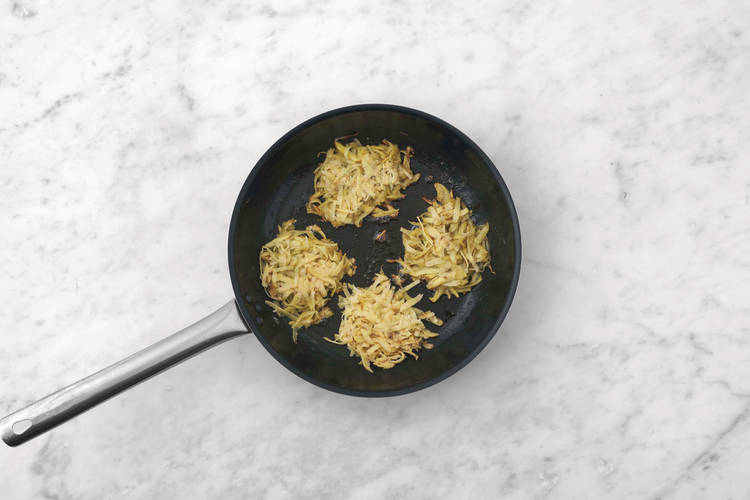 Double Beef Sausages & Homemade Potato Rosti Recipe | HelloFresh